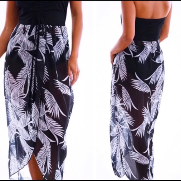 Swim | Strapless Beach Coverup Dress | Poshmark